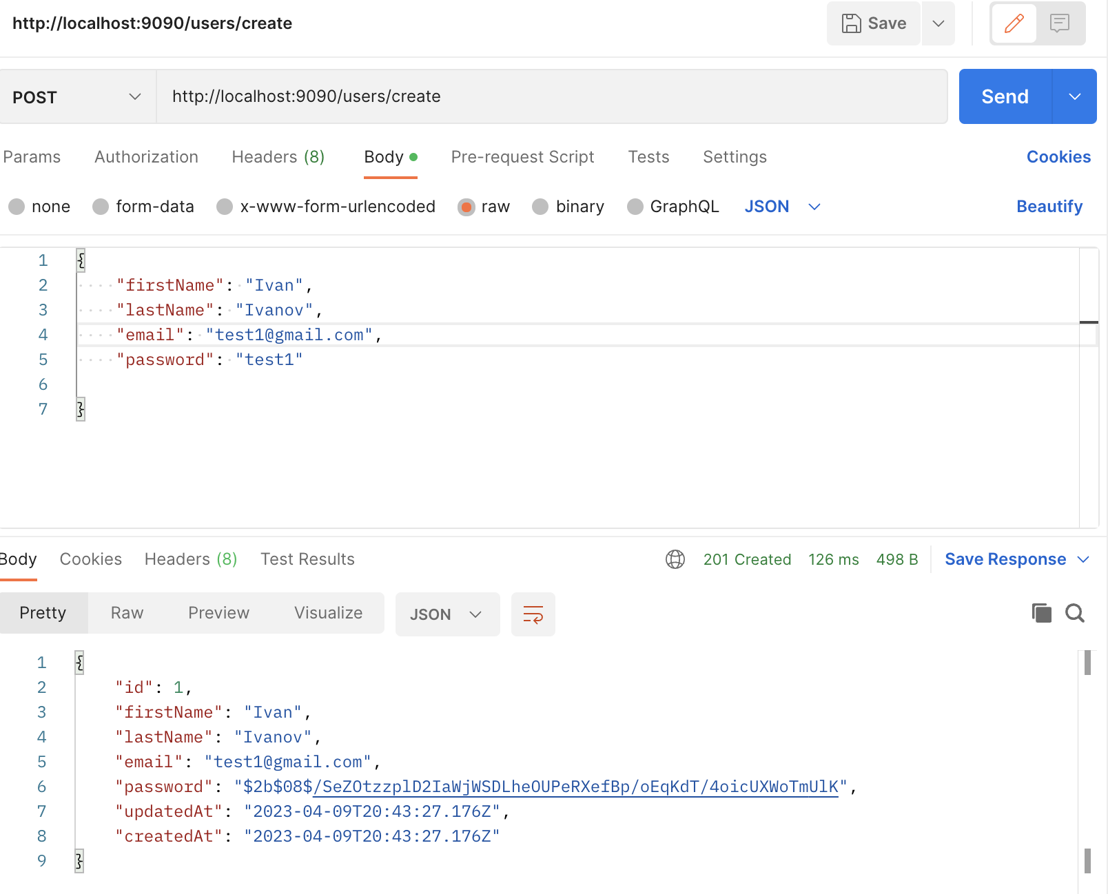 Лабораторная №1 - Отчеты по Backend